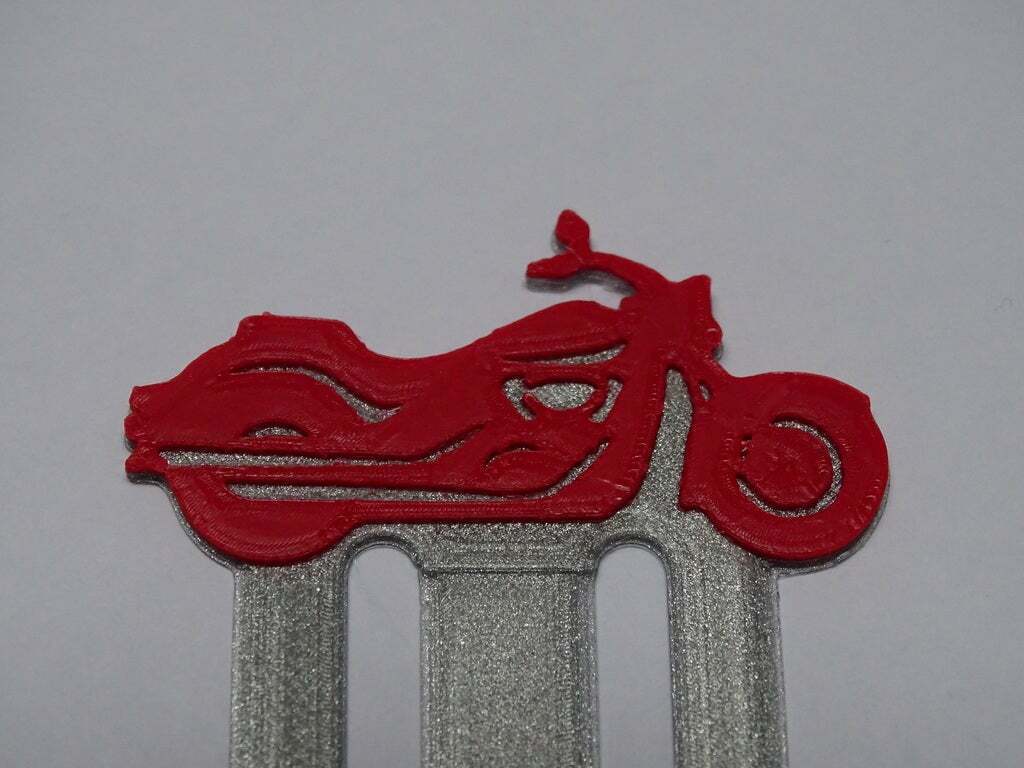 Free STL file Motorbike Bookmark 🔖・3D printable model to download・Cults