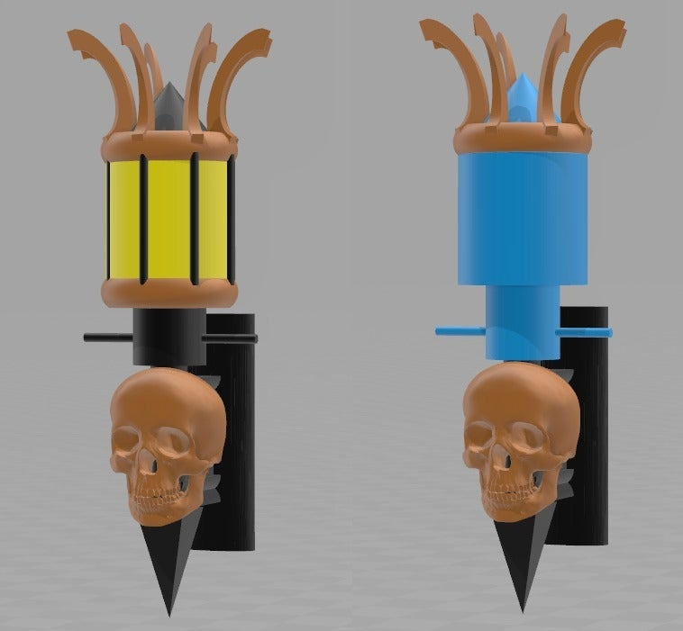 Free STL file Gothic Lamp for buildings or Model Railroad Lamp ...