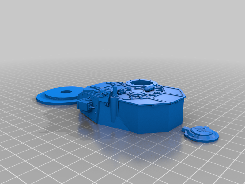Free STL file Macharius turret - WH40k・3D print design to download・Cults