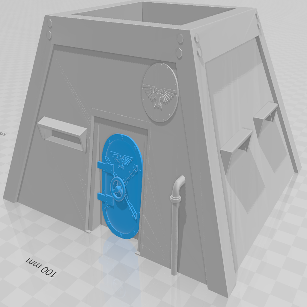 Free STL file Pre-Fab Bunker 4 - WH40k・3D printer model to download・Cults
