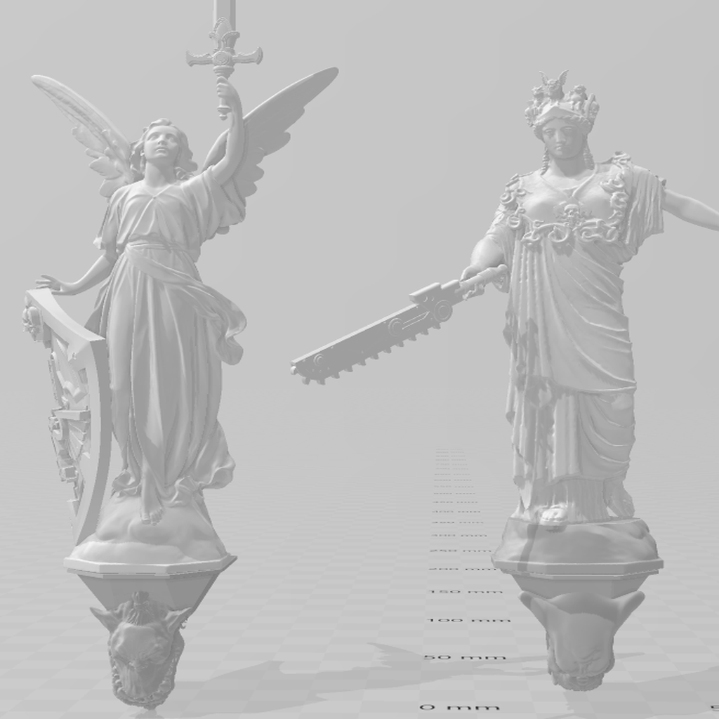 Free STL file Statue Wall Base/Shelf - WH40k・3D printing model to ...