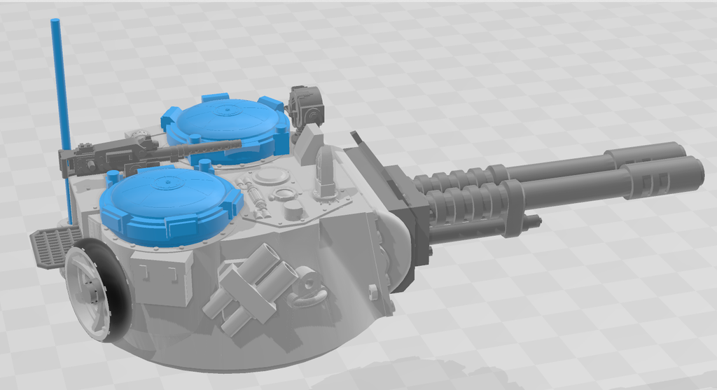 Free 3D file Rogal Dorn Tank like turret - WH40k 🪖・3D printing template ...