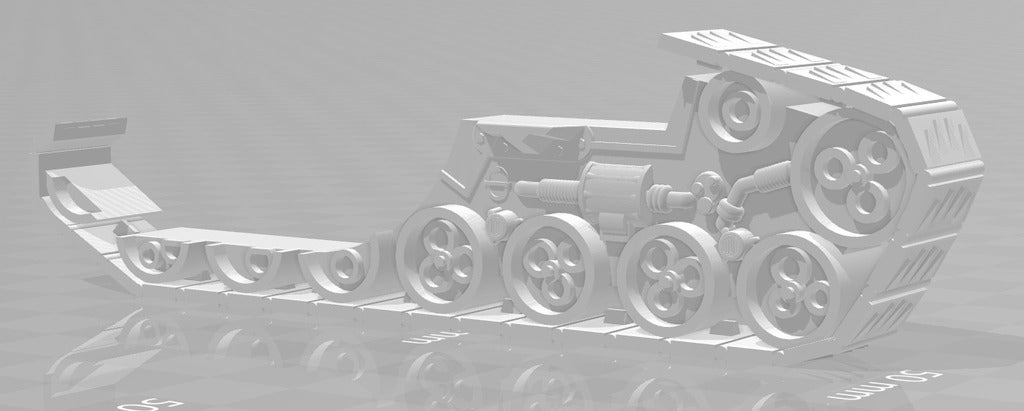Free STL file New crawler tank side track with detail - Nurgle - WH40k ...
