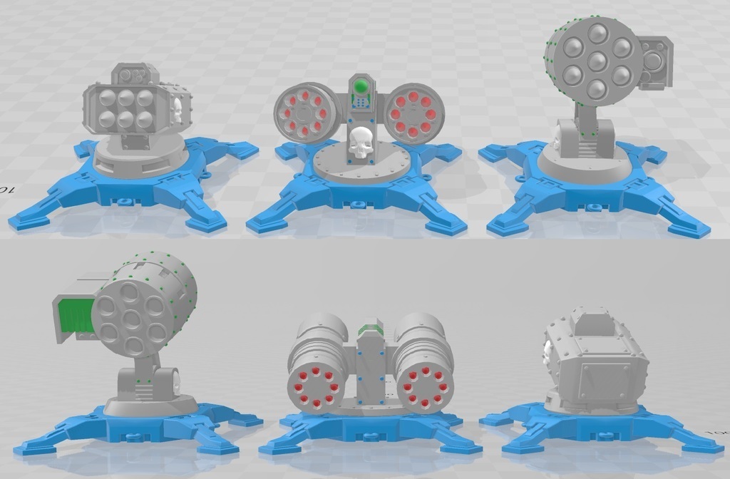 Free STL file Hyperios Missile Pods for Tarantula Base - Wh40k・3D print ...