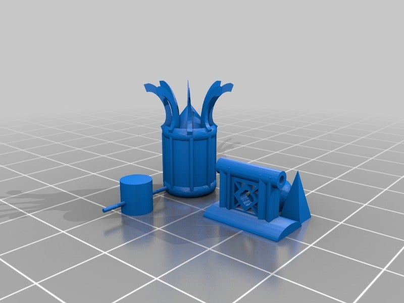 Free STL file Gothic Lamp for buildings or Model Railroad Lamp ...