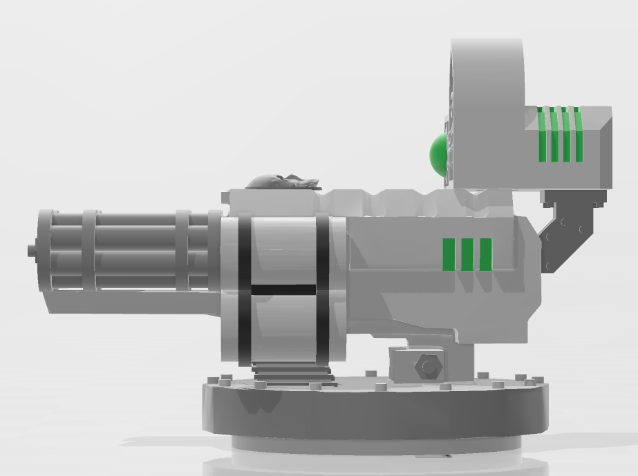 Free STL file Gatling for Aegis base or Tarantula base - WH40k・3D print ...