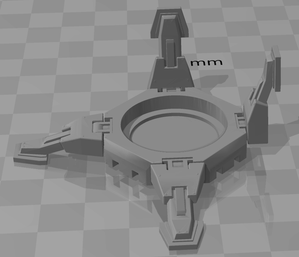 Archivo STL gratis Base de torreta Aegis y base de tarántula plegable ...
