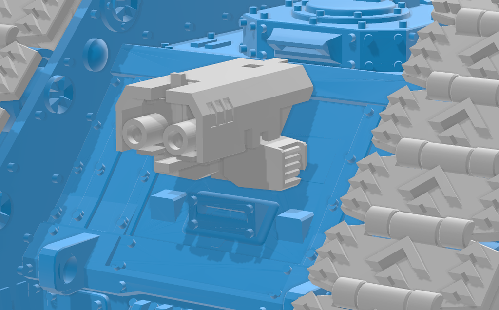 Free STL file Hull-mounted weapons for the Landraider Mk.1 like vehicle ...