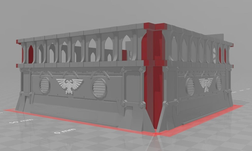 Free STL file Gothic Building - whole wall detail - WH40k 🏗️・3D print ...