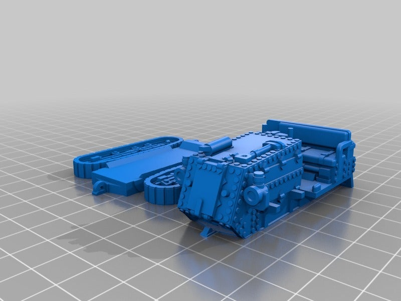 Free STL file Necromunda Hauler and Wagons - WH40k・Template to download ...