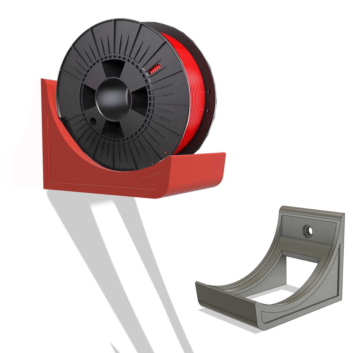 STL file Filament Holder for wall・3D printer design to download・Cults