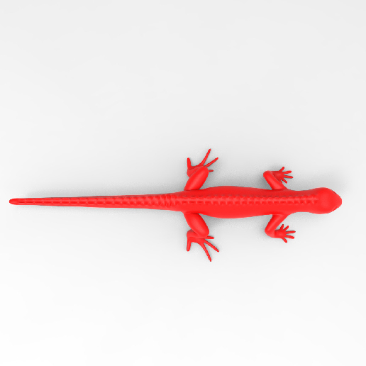 STL file lizard・Template to download and 3D print・Cults