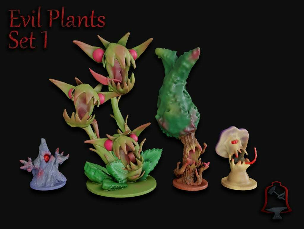 Free STL file OpenFoliage Evil Plants - Fully Supported・3D printing ...