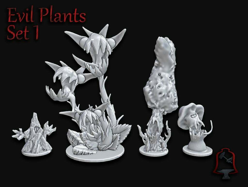Free STL file OpenFoliage Evil Plants - Fully Supported・3D printing ...