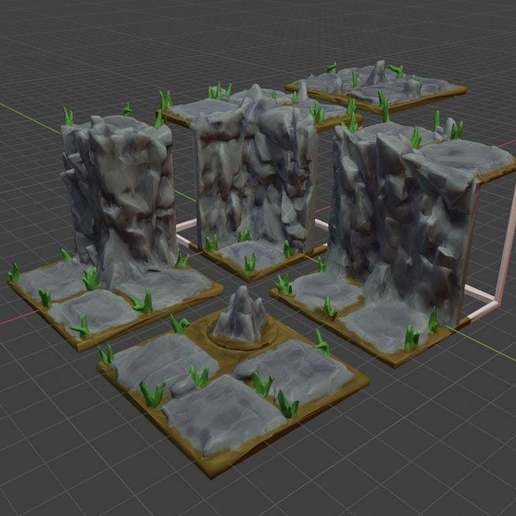 Download free STL file OpenFoliage Cliff Set - Support Free Printing ...
