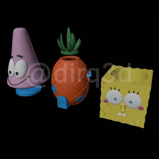 Download STL file SpongeBob Mate Kit • 3D printer design ・ Cults