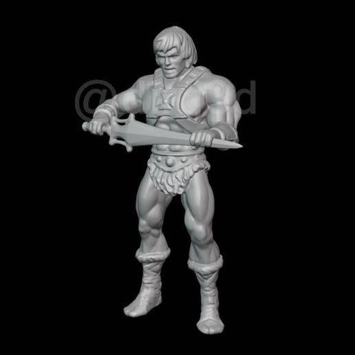 Download STL file He-Man - Masters of the Universe • 3D print design ...