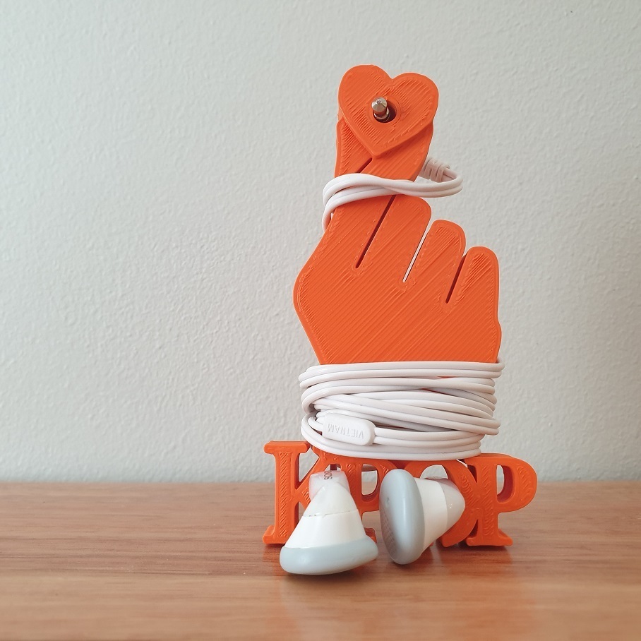 Free STL file KPop earphone earbud holder・3D printing idea to download ...