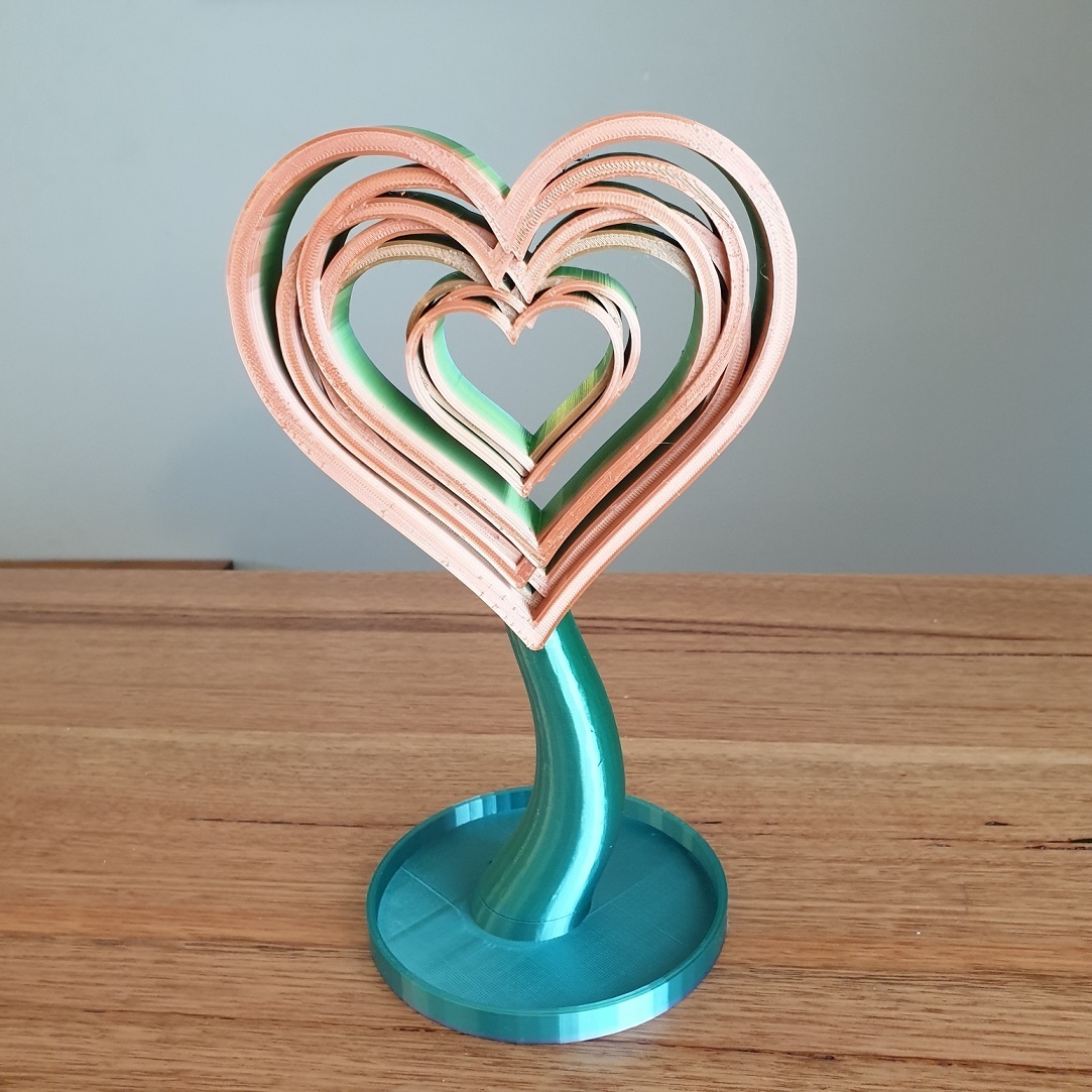 Free STL file Love Hearts Headphones Stand or Ornament ️‍🔥・3D printer ...
