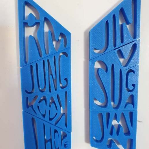 Download free 3D printer designs BTS fridge magnets ・ Cults