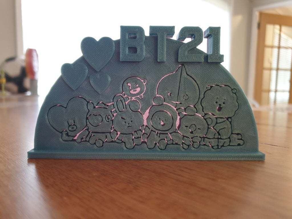Free STL file BTS BT21 ornament (version 2)・3D printer model to ...