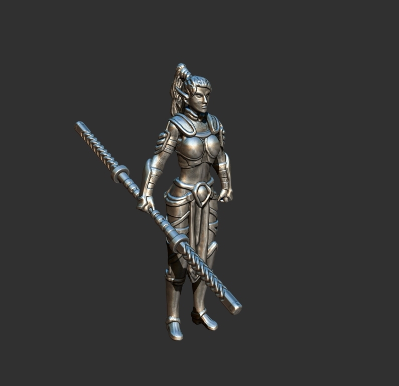 Free STL file Elf female Warder Spellforce・3D printable model to ...
