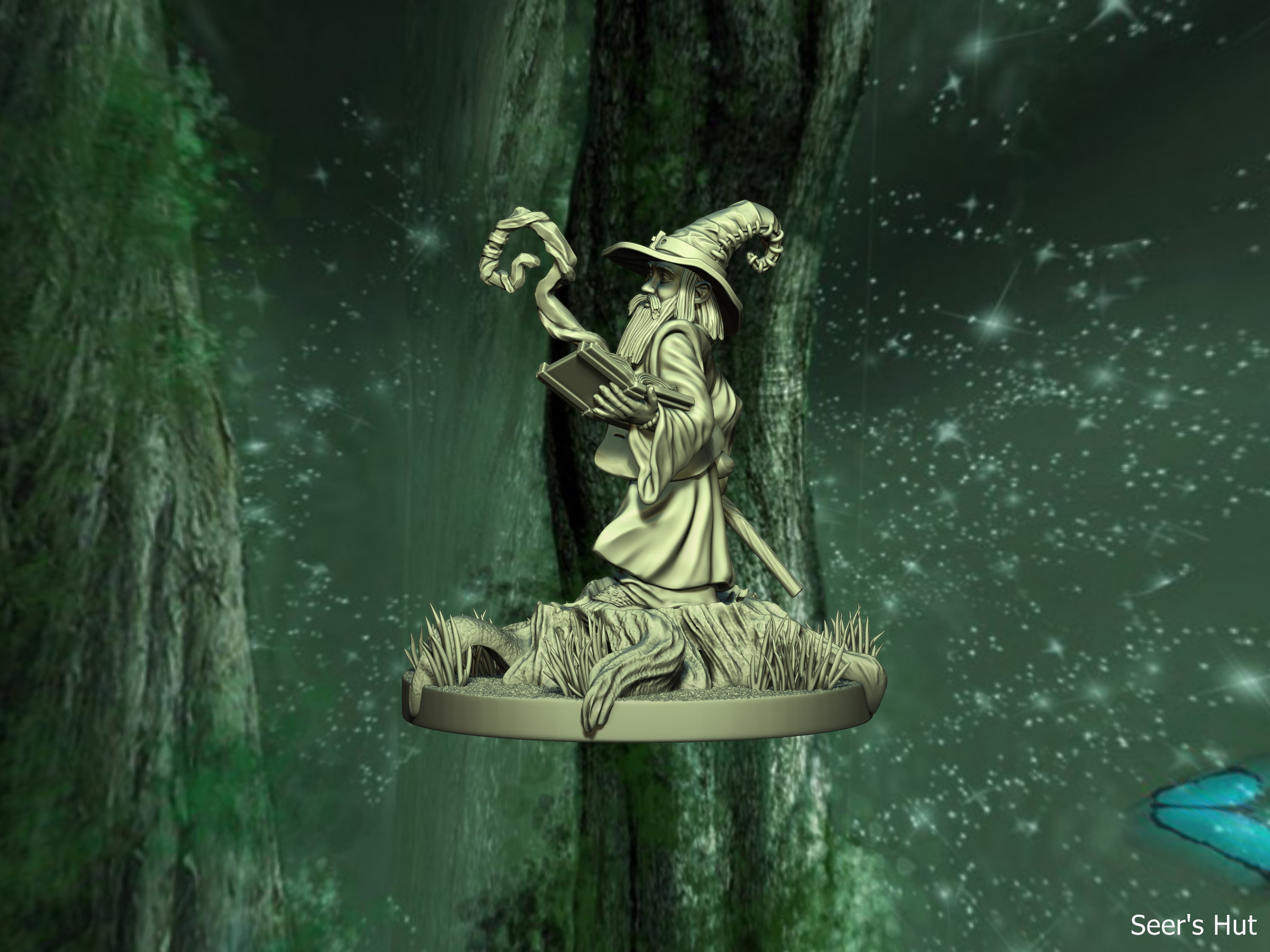 STL file Halfling Wizard 🧙・3D print design to download・Cults