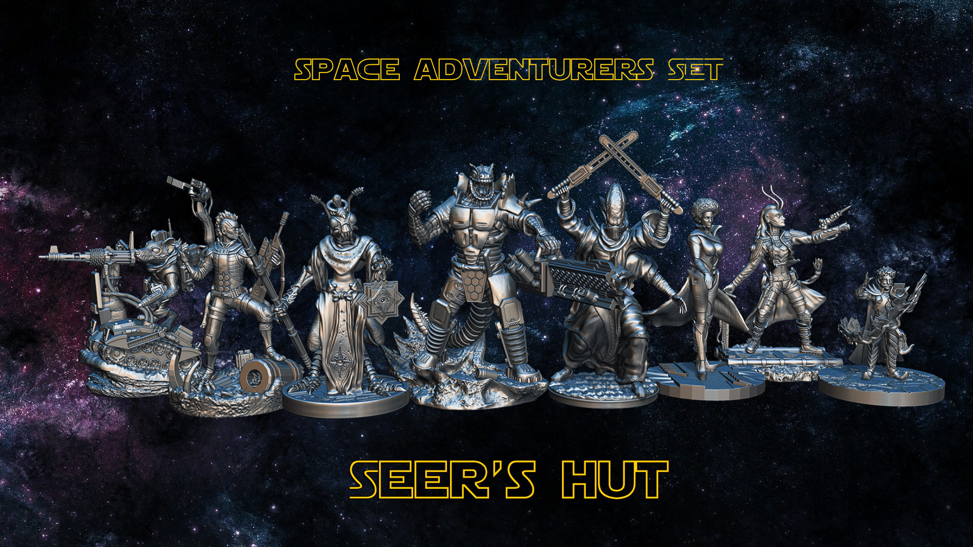 3D file Space Adventurers Set 🛰・3D print object to download・Cults