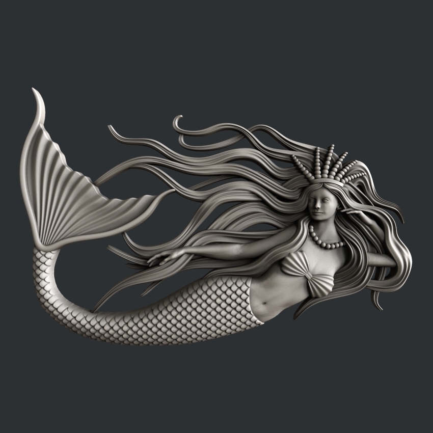 3D printable Mermaid・Cults