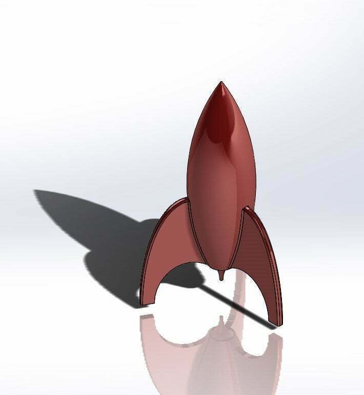 Free STL file Chunky Rocket・3D printable model to download・Cults
