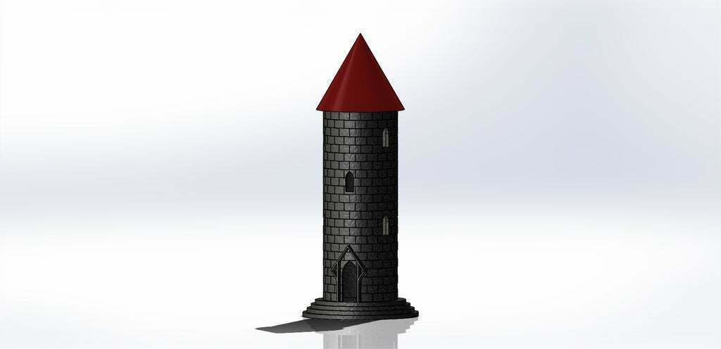 Free STL file Stone Tower・3D print design to download・Cults