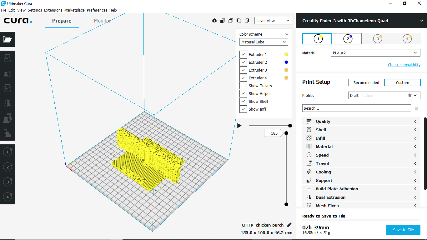 Free STL file baby chick purch great for teaching perch・Design to ...