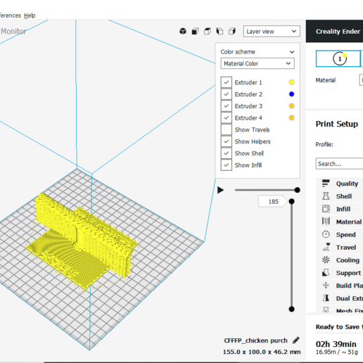 Download free STL file baby chick purch great for teaching perch • 3D ...