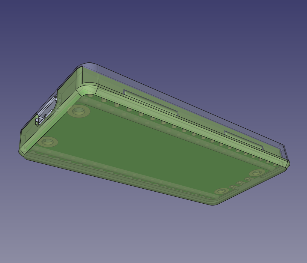 Free STL file Raspberry Pi Pico snap-together case with slot for 6-wire ...