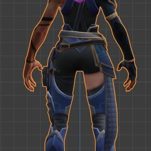 Download free STL file Reyna Valorant Low Poly • 3D printing template ...