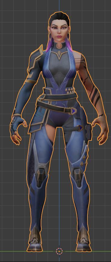 Бесплатный STL файл Reyna Valorant Low Poly・Объект для скачивания и 3D ...