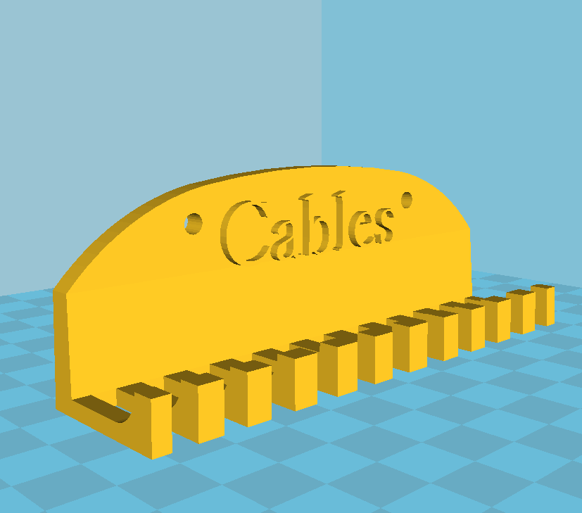 Free STL file Cable holder 🔌・Design to download and 3D print・Cults