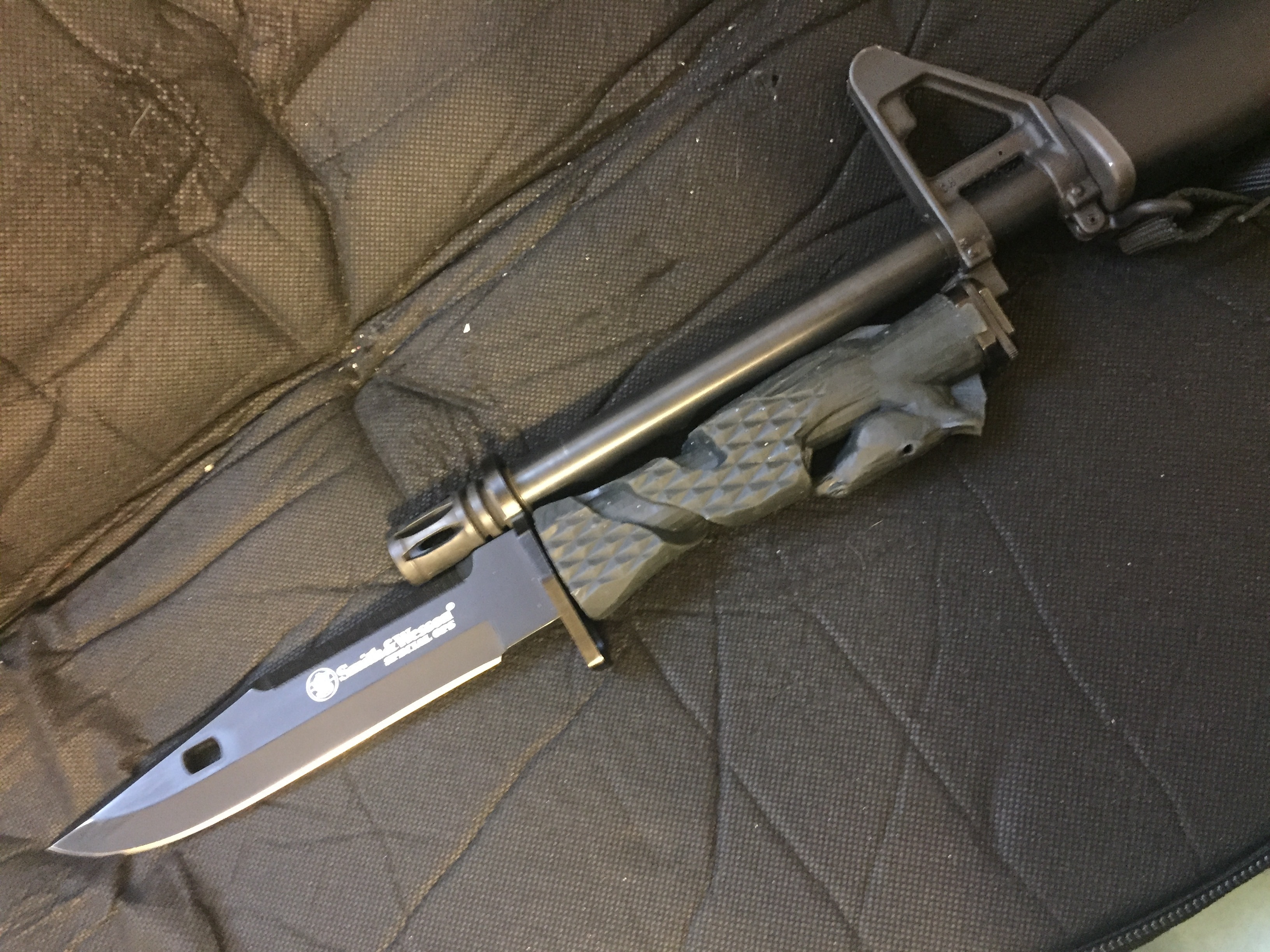 STL file S&W Carbine Bayonet Extended Handle combo deal 2 designs・3D ...