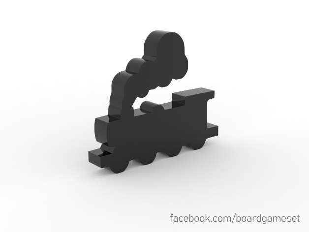 Archivo STL Train Meeple / Token para juegos de mesa・Objeto imprimible ...