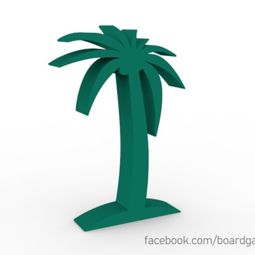 Download STL file Palm Tree Meeple Token for Board Games • 3D printing ...