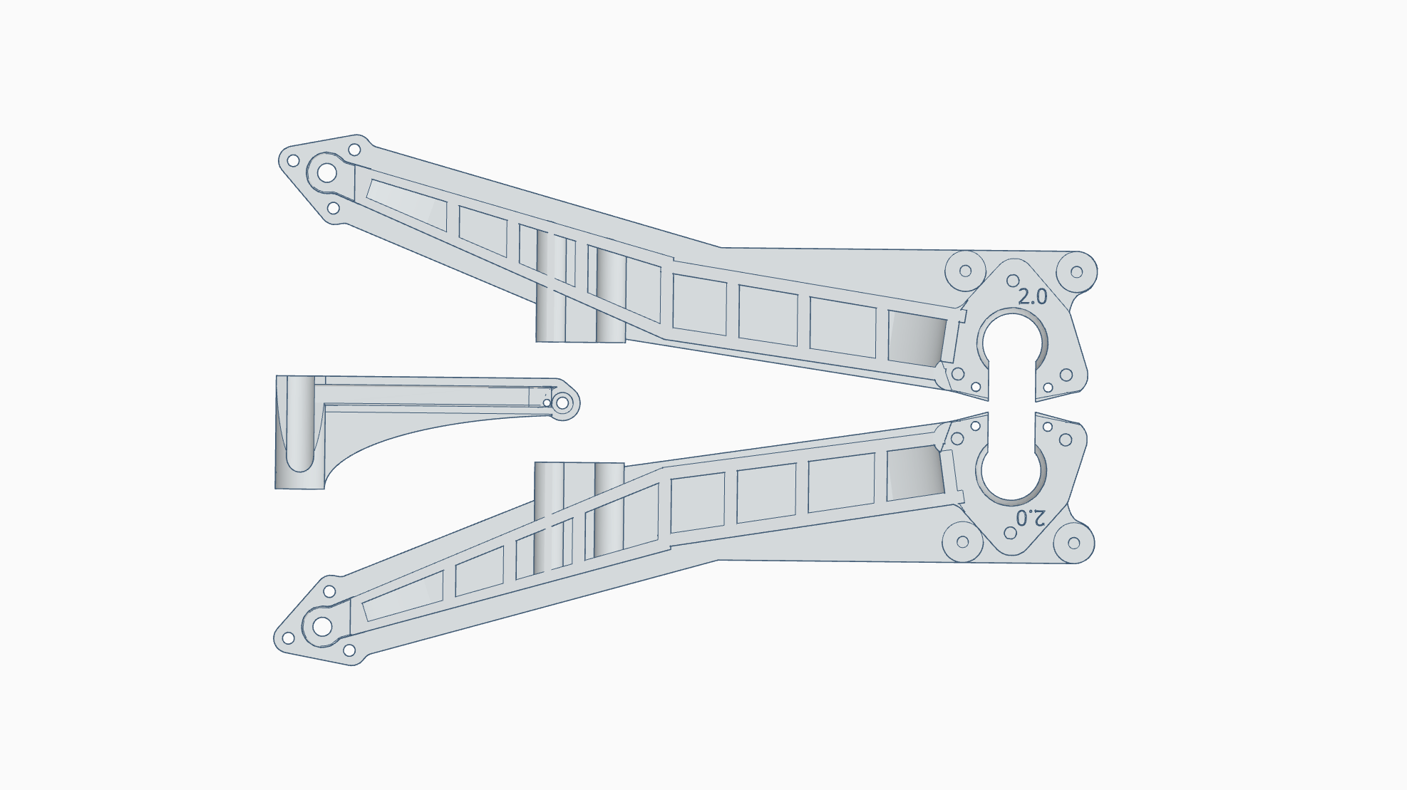 3D file TAMIYA CLOD BUSTER CUSTOM LENGTH ARMS +2 INCHES WITH B11・3D ...