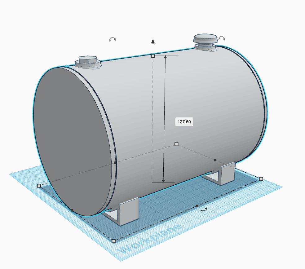 STL file Large Tank for Garage or farm in 1/10 scale・3D printable model ...