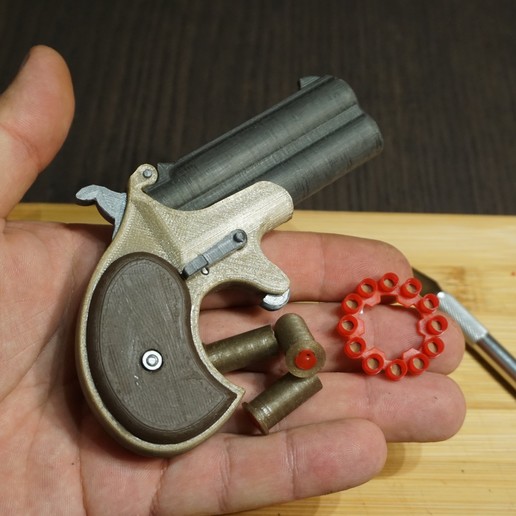 Download STL file Remington Derringer for cap gun ammo • 3D printable ...