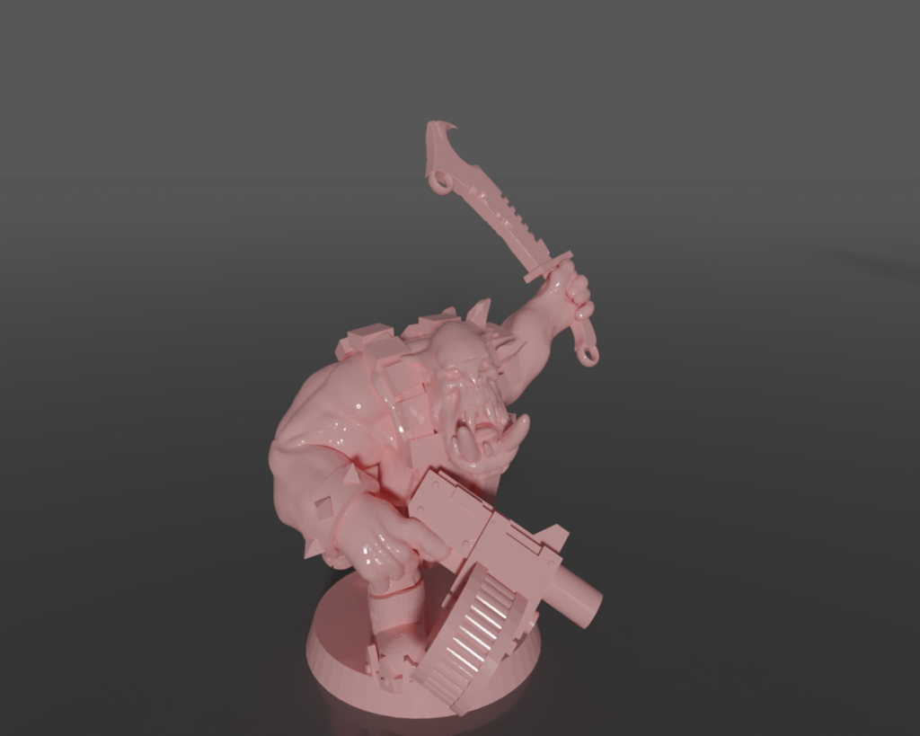 Free STL file Ork soldiers with melee weapons and pistols set#3 🔫・3D ...