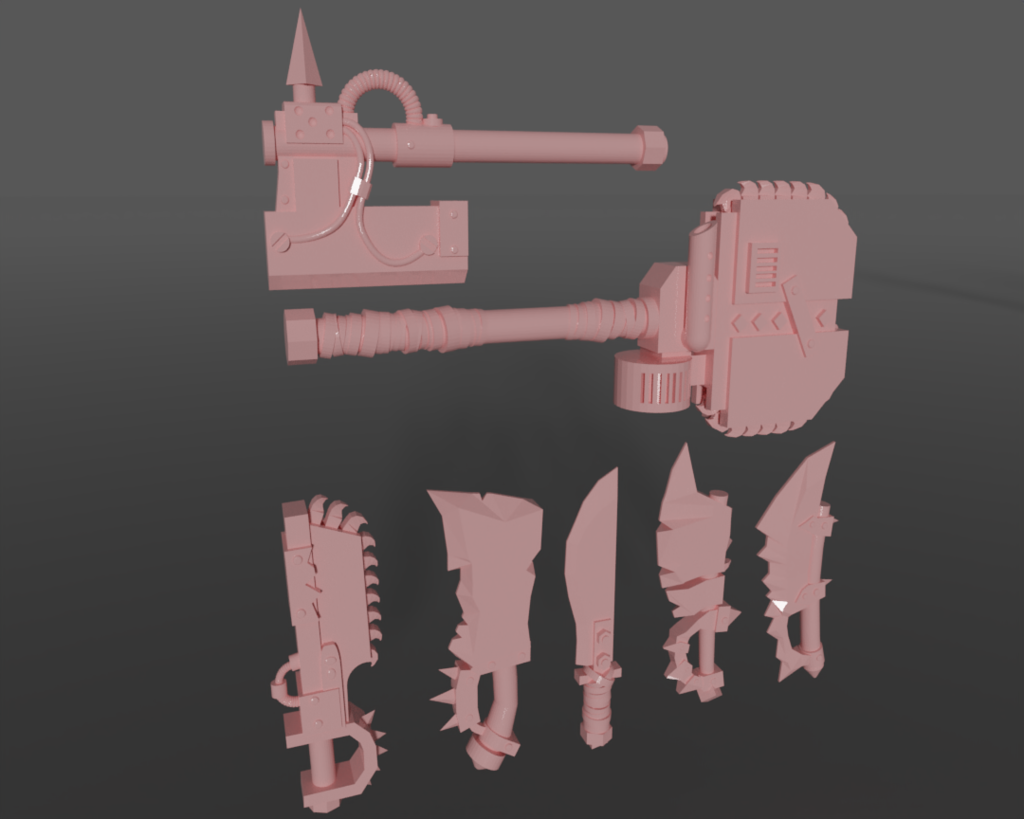 Free STL file Ork Marauder melee weapons・3D printing design to download・Cults
