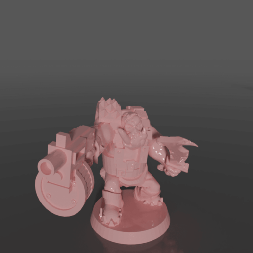 Download free STL file Ork soldiers with melee weapons and pistols set ...