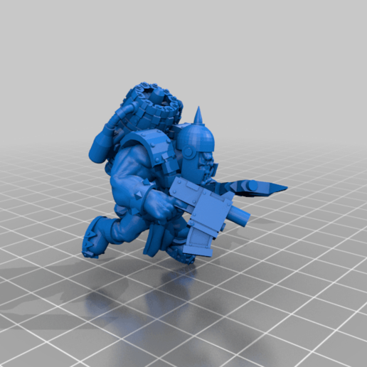Download free STL file Ork soldiers with jetpacks • 3D printing model ...