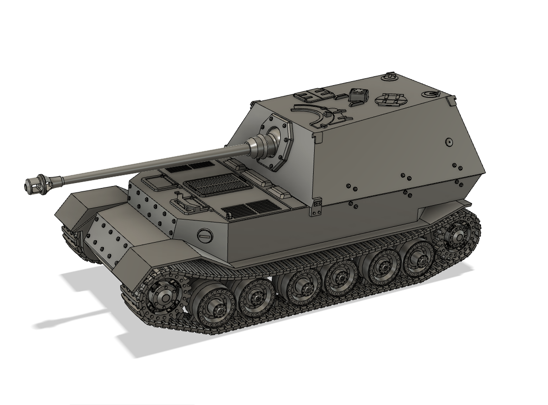 STL file Ferdinand Tank Scalemodel・Template to download and 3D print・Cults
