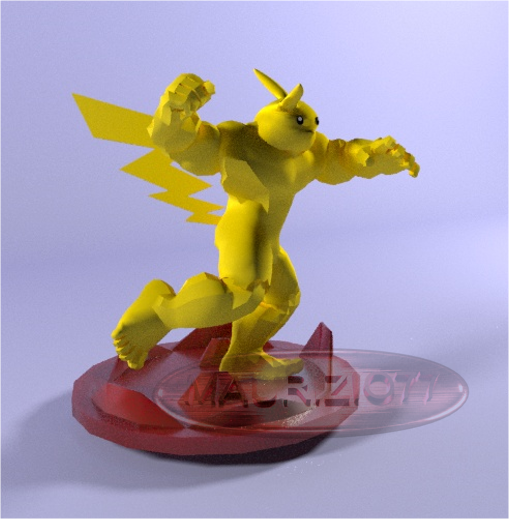 Archivo STL Pikachu_Muscular_2021 🐉・Modelo de impresión 3D para ...
