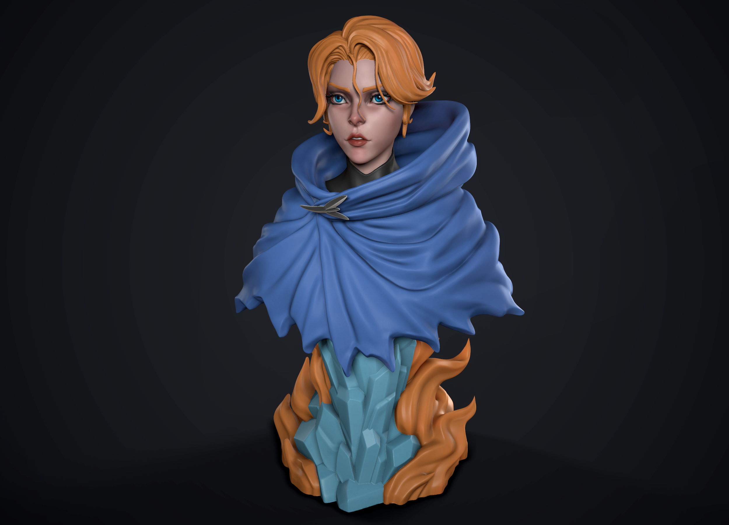 Fichier STL sypha castlevania bust・Plan imprimable en 3D à télécharger ...